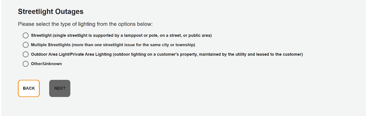 Street Light Outage Report - Scott TownshipScott Township